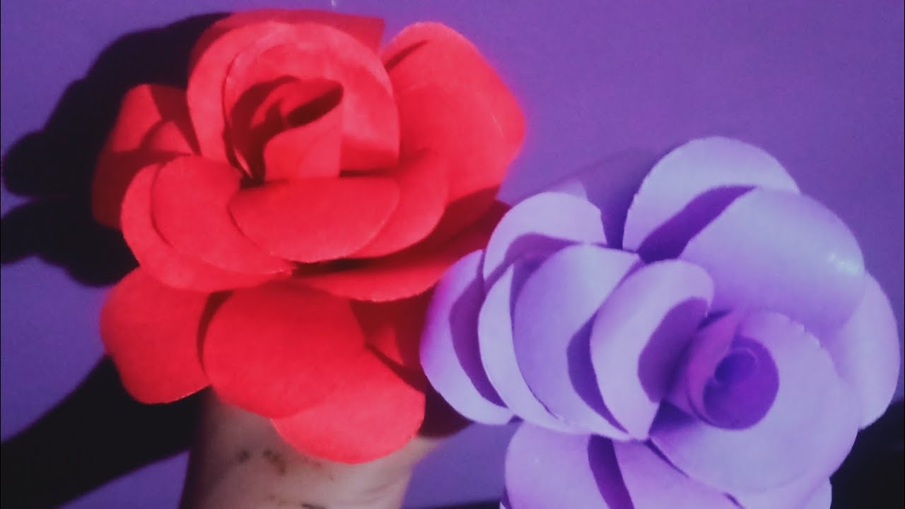 ][ Realistic paper rose 🌹 tutorial ][ Being Creative - YouTube