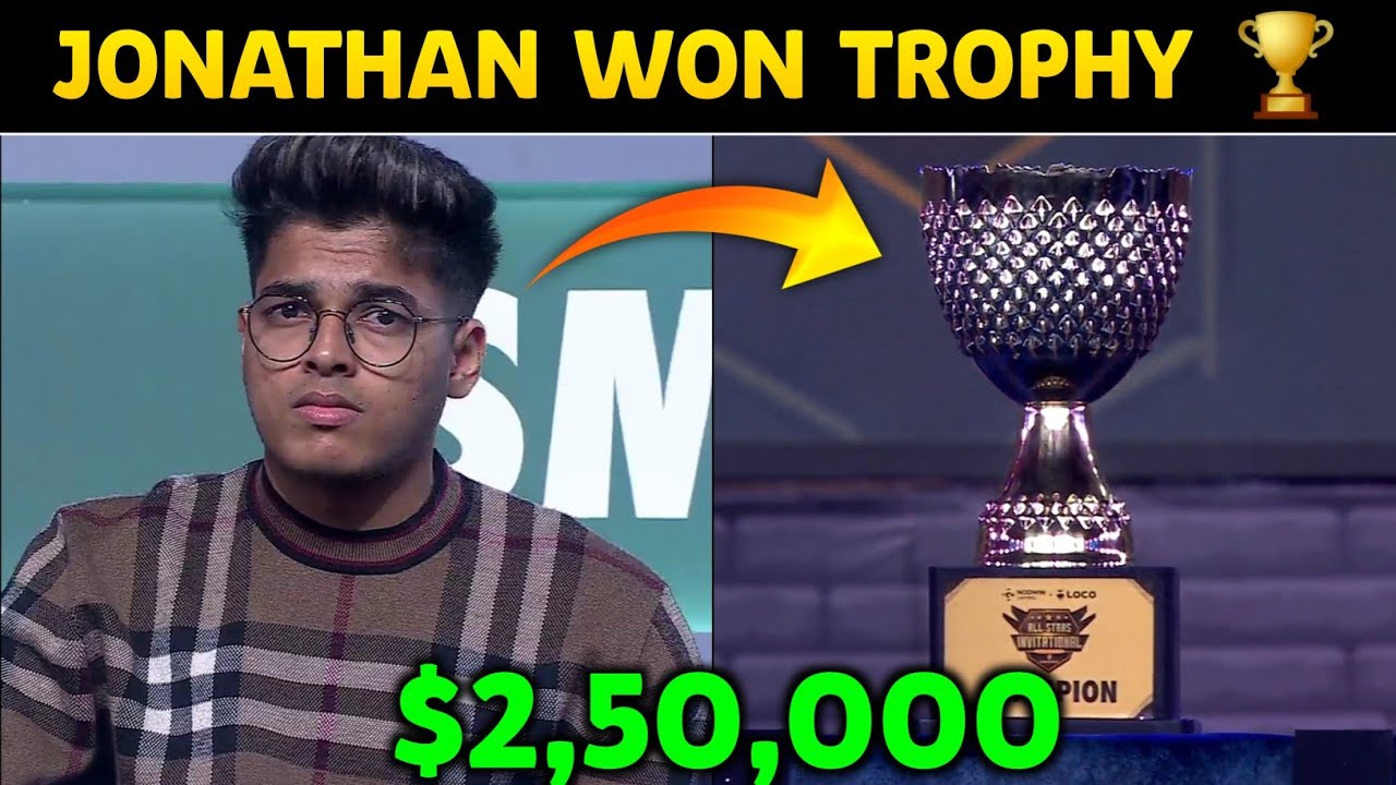 Jonathan Won This Trophy 🏆 And 2,50,000 INR || Scout And Jonathan ...