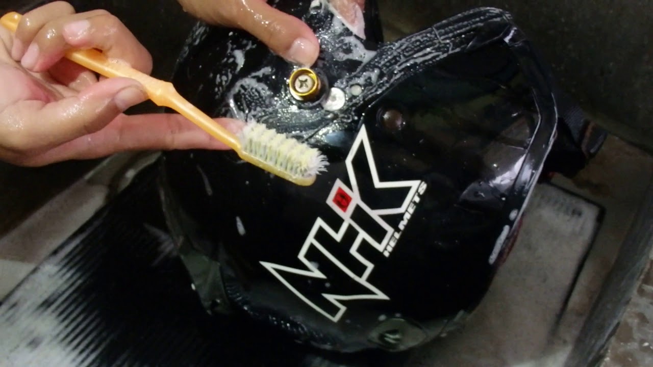 Tutorial mencuci helm nhk predator part 1 - YouTube