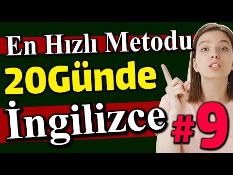 2023 Yeni Metodu 20 günde İngilizce öğrenin | Ders 9