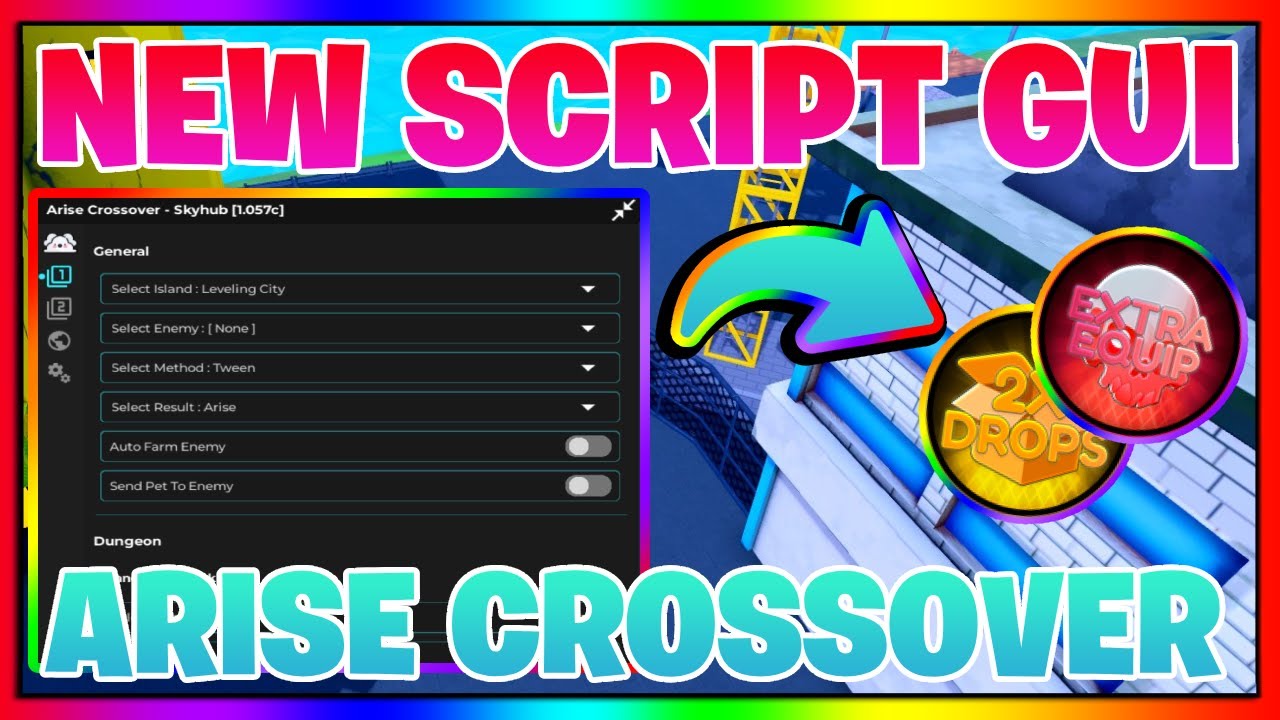 Arise Crossover Script Gui / Hack (AUTO DUNGEON, INSTANT KILL, AUTOFARM, AND MORE) *NO KEY ...