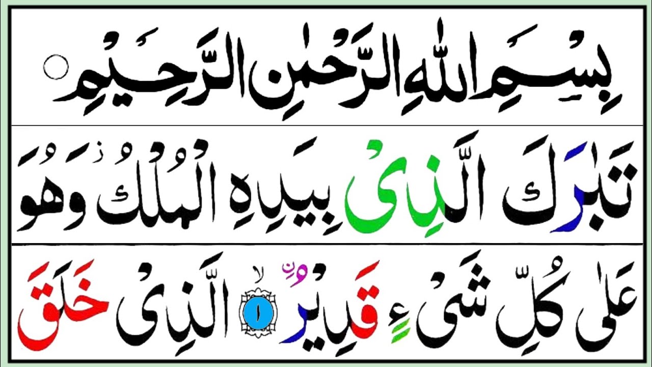 "Beautiful Recitation of Surah Al-Mulk | Surah of Protection" - YouTube