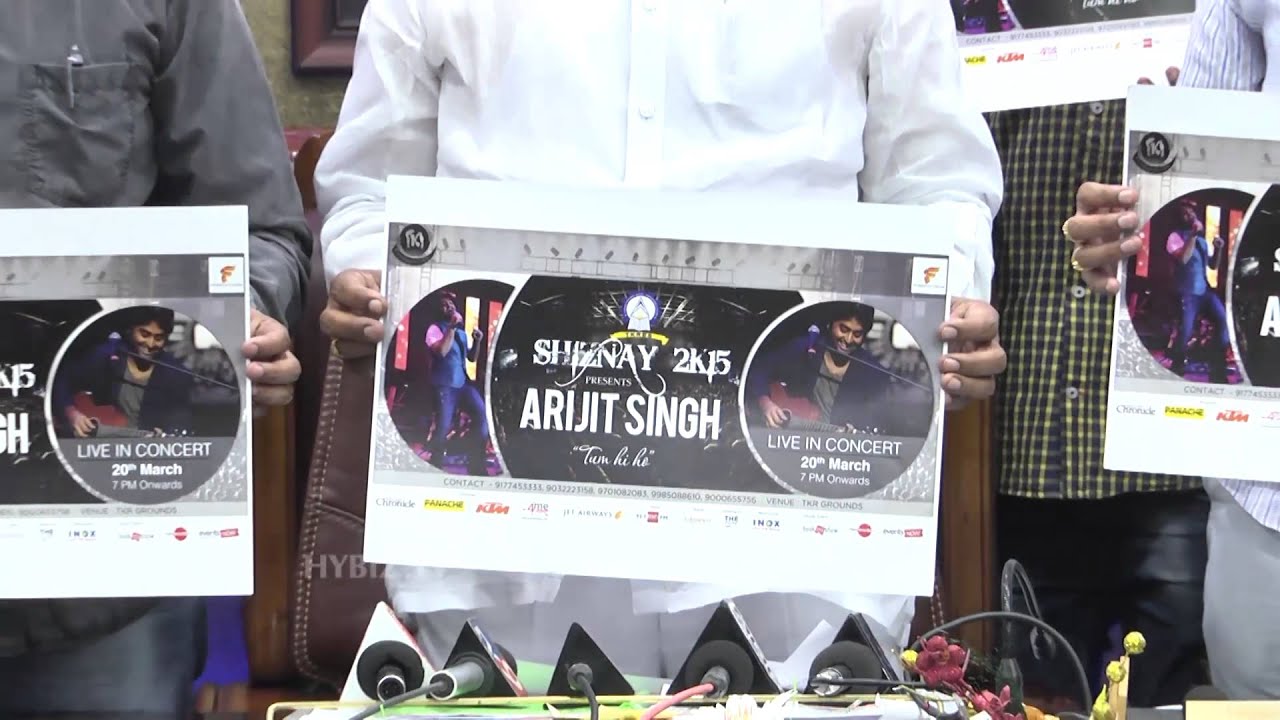 Arijit Singh Live Concert Poster Released At TKR College - Hybiz.tv ...