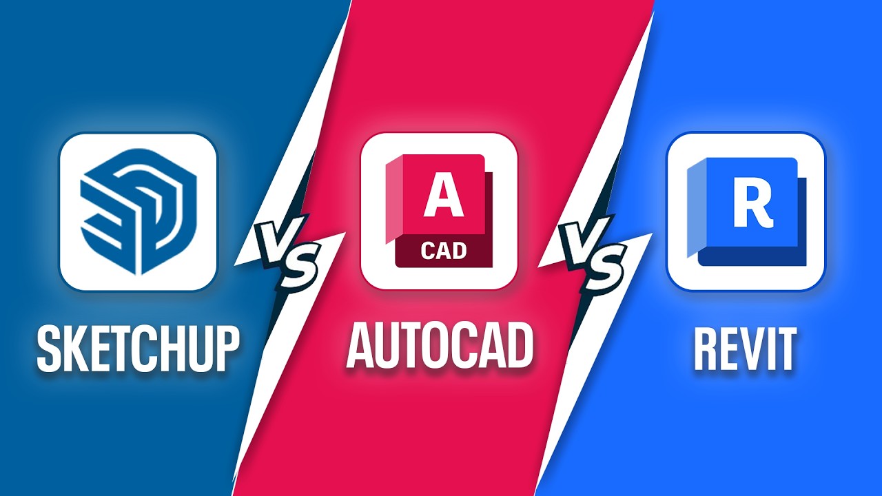 SketchUp vs AutoCAD vs Autodesk Revit (2025) - Don’t Choose The Wrong One - YouTube