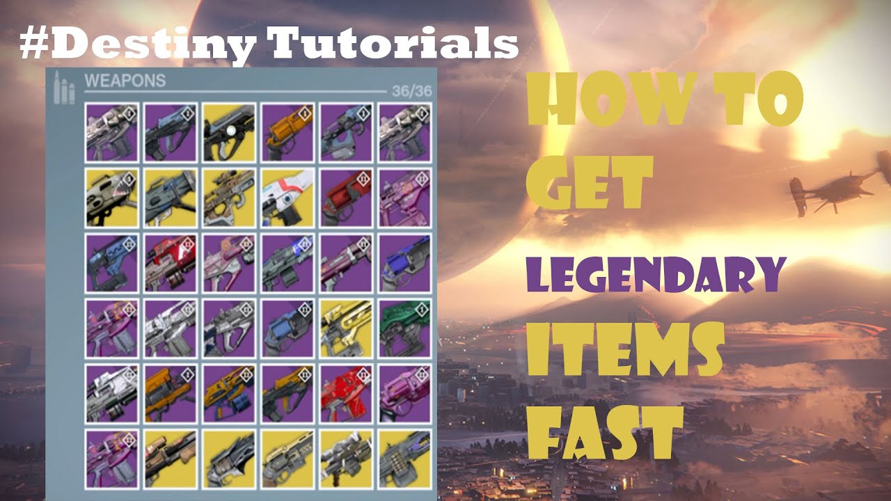 Destiny Tutorials #5 How to get legendary items fast - YouTube