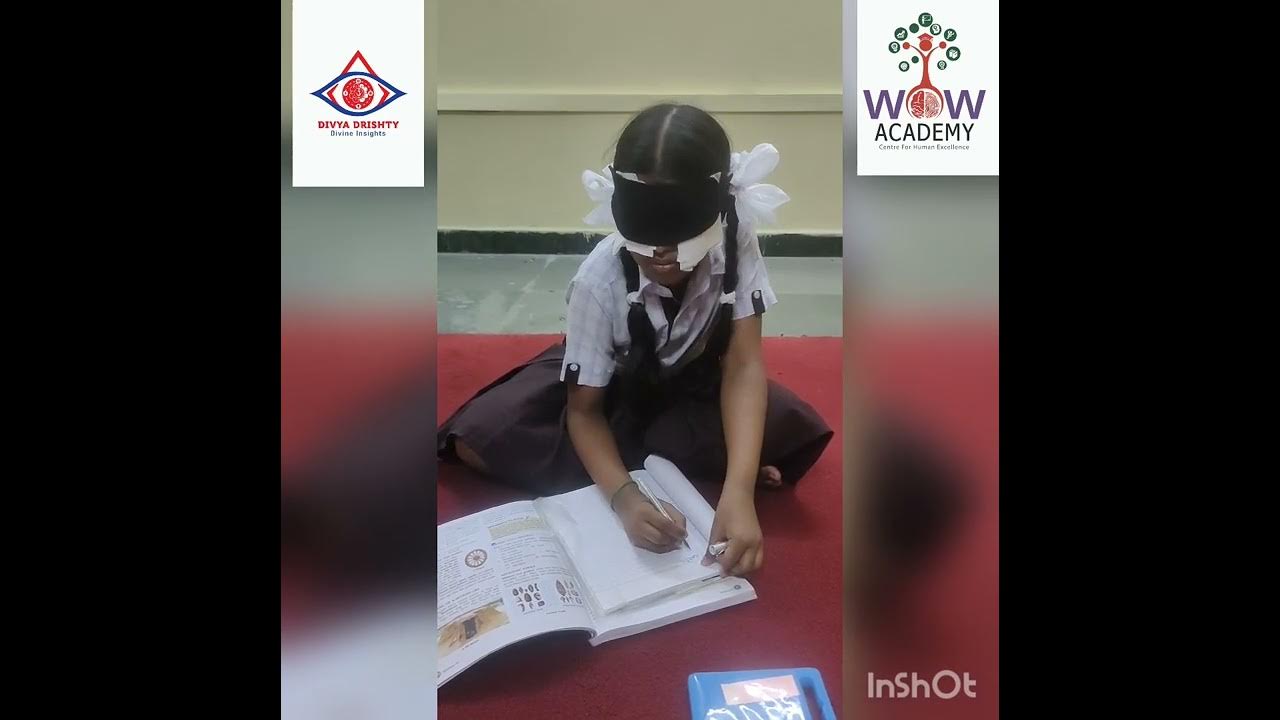 Rani Kanishka Sri | Inverted Blind Fold Reading and Writing | Achariya ...