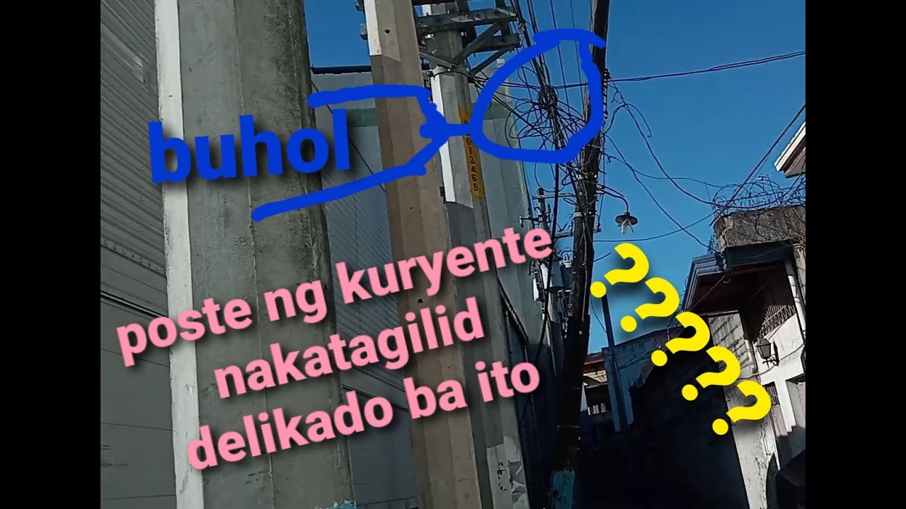 Electric post dangerous || Nakatagilid poste ng kuryente . - YouTube