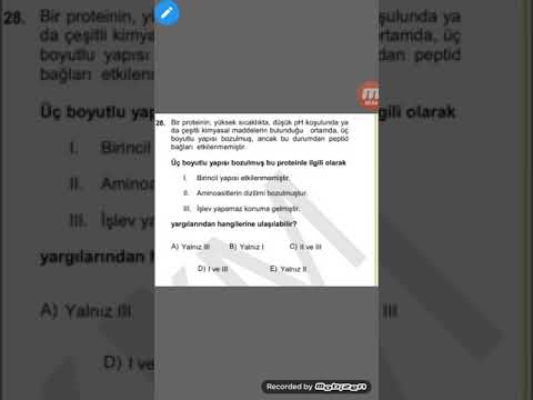 2011-ÖSYM-YGS-Biyoloji soru çözümleri