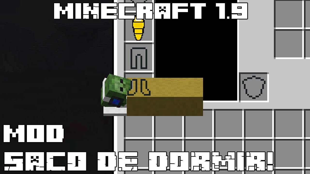 Minecraft 1.9 MOD SUPER SACO DE DORMIR! Sleeping Bag Mod Español! - YouTube