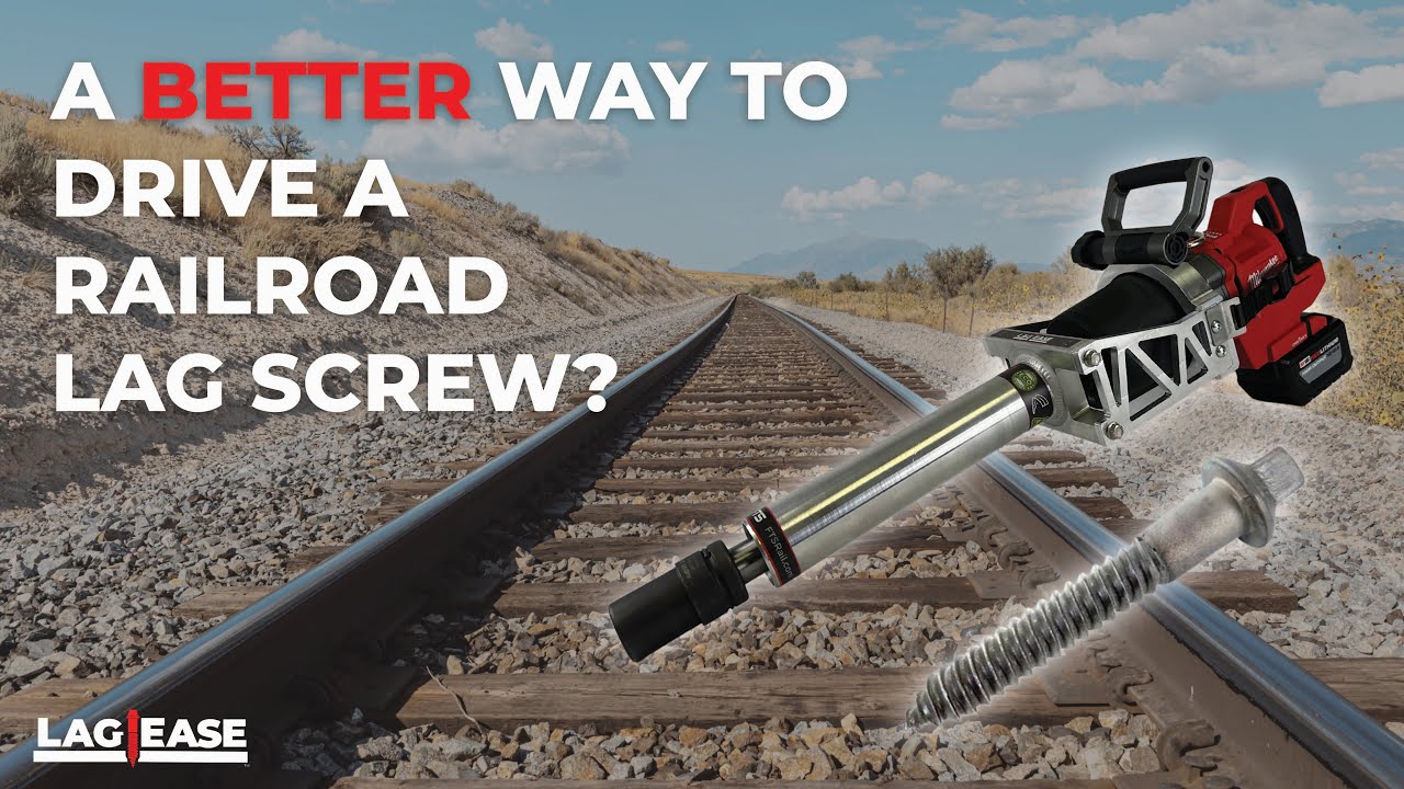 Battery Powered Rail Lag Screw Inserter (LagEase) | FTS Tools - YouTube