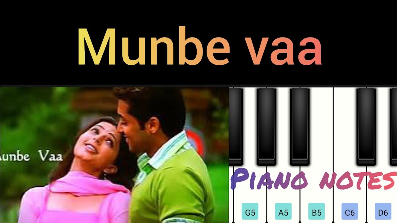munbe vaa | piano notes | perfect piano | walkband - YouTube