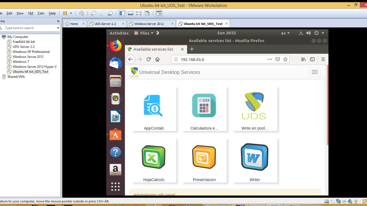 UDS Server | Cliente Ubuntu Linux 18.04 LTS | Grupo 13 | 4Nov2018 - YouTube