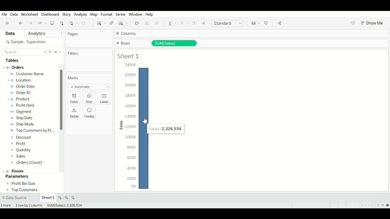 Tableau Calculations and Aggregate functions - YouTube