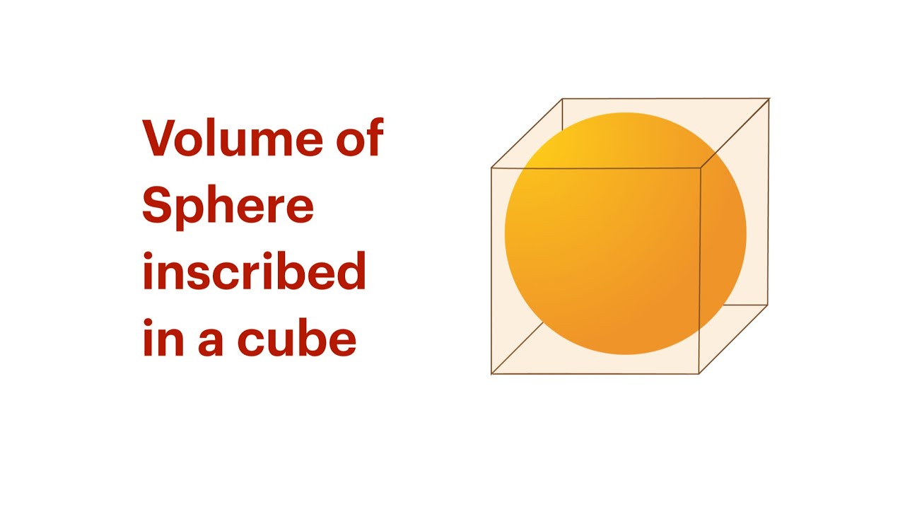 Find the Volumes of Inscribed sphere and the Cube and the ratio of the ...