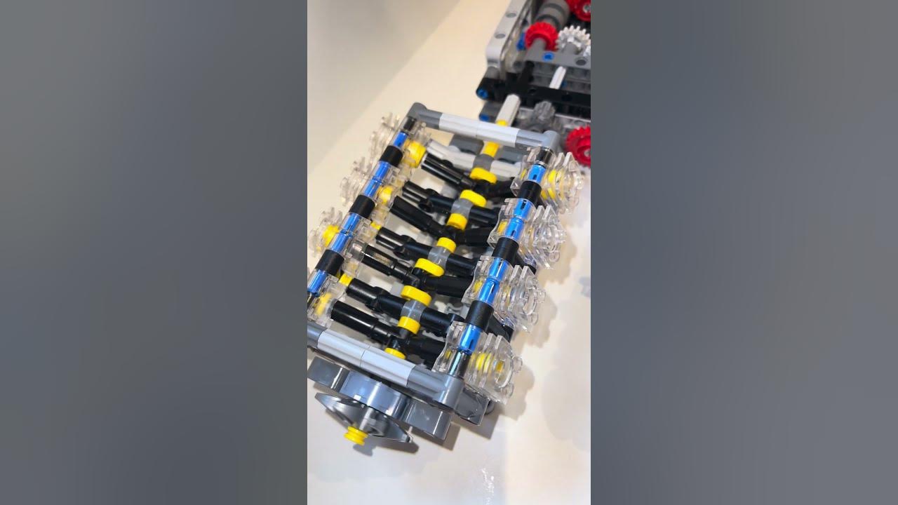 Low Profile V8 CrossPlane Lego Technic Engine with 5 Main Bearing ...