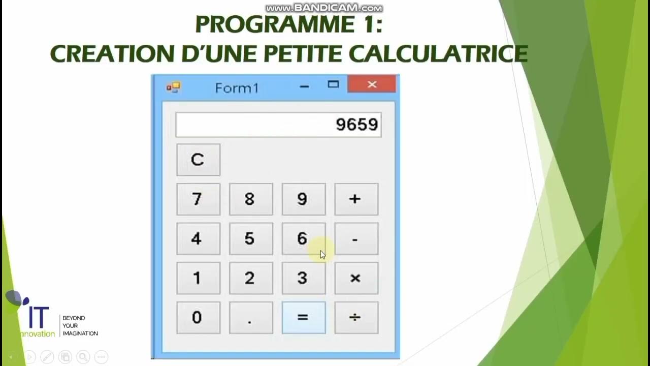 Réaliser une calculatrice en C# partie 1 : Construction de l'interfacee ...