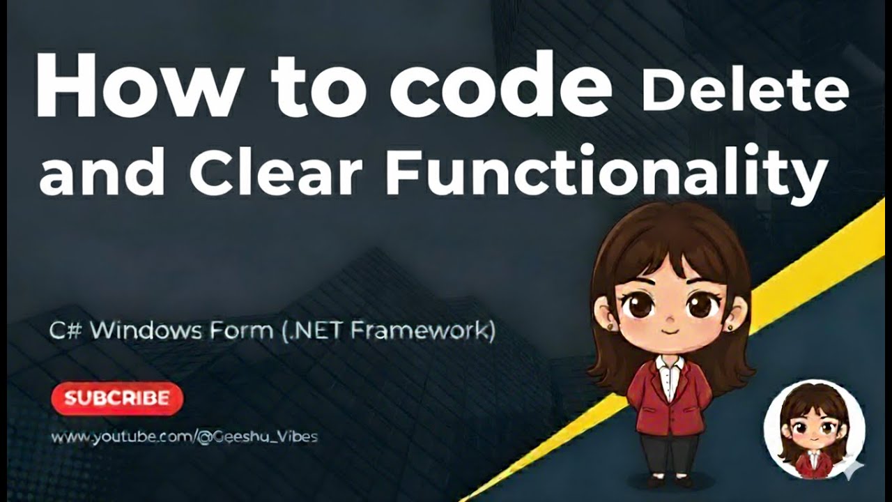How to Code Delete Button And Clear Button - YouTube