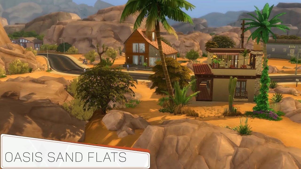 Sims 4 Walkthrough - Oasis Sand Flats - YouTube