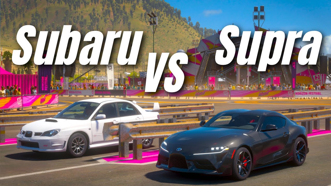 Forza Horizon 5 | Subaru STI vs. 2021 TOYOTA SUPRA - YouTube