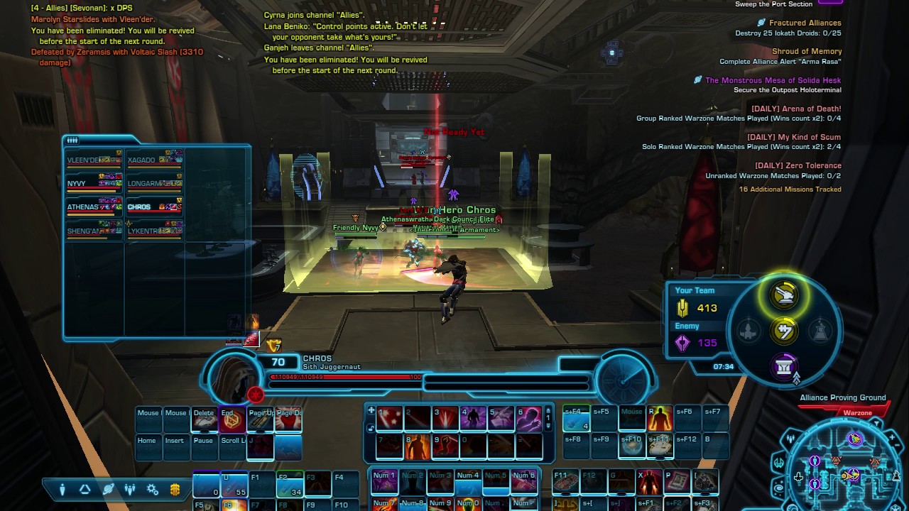 SWTOR Vengeance Juggernaut lvl 70 pvp "Lots of focus! " - YouTube