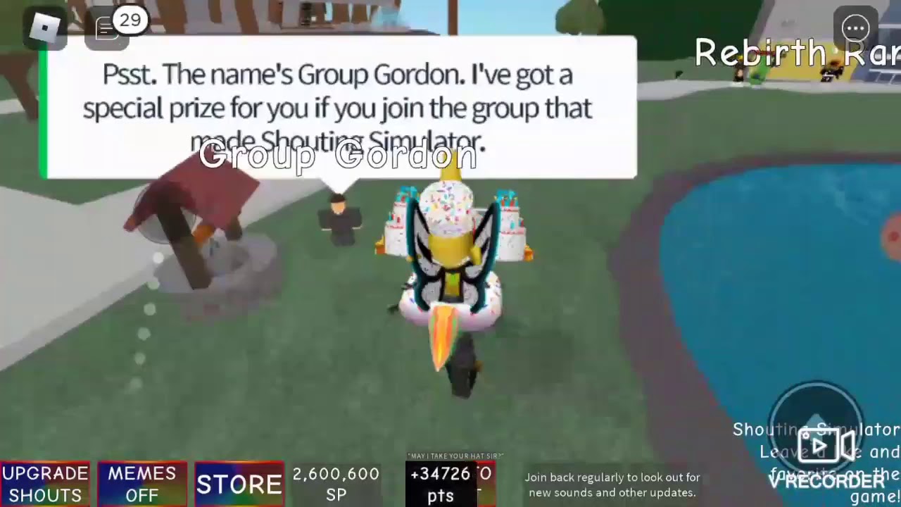 Roblox|shouting simulator - YouTube