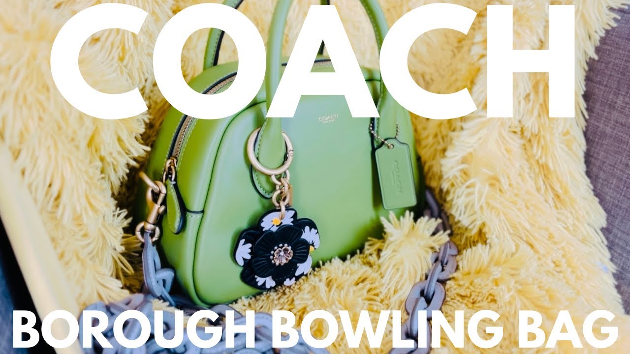 UNBOXING COACH DARK LIME BOROUGH BOWLING BAG 🐍 | THIS COLOR ! - YouTube