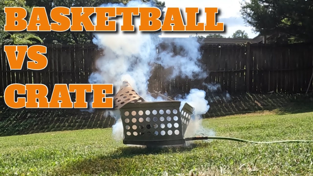 Basketball VS Crate! BOOM! - YouTube