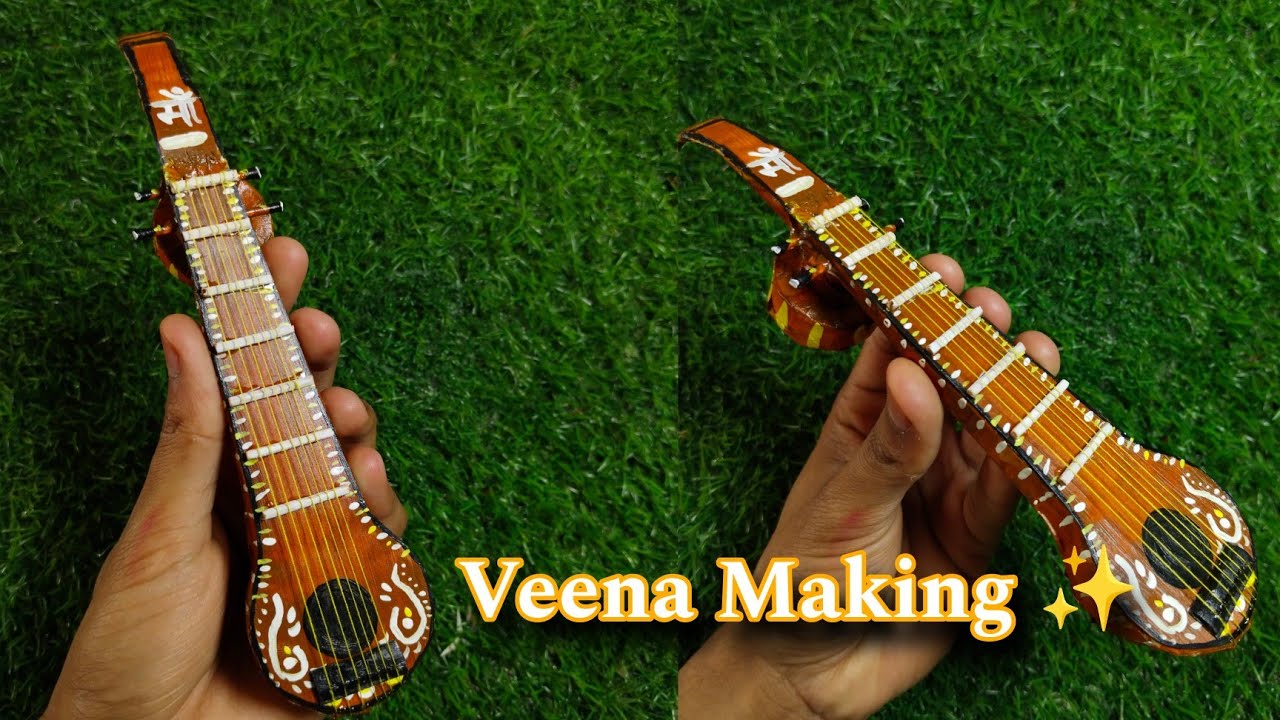 Miniature Veena Making For Mata Rani ♥️ ll Basant Panchami Special ll # ...