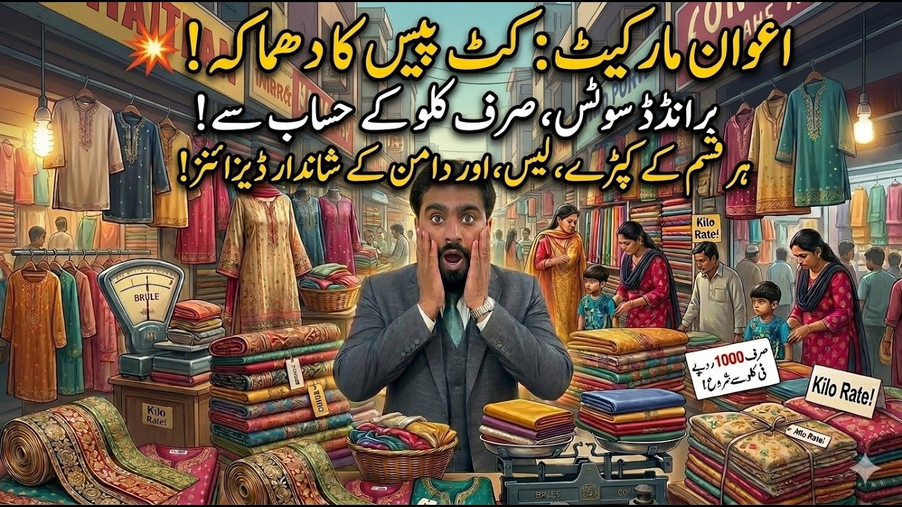 awan market lahore cut piece ||sasta Bazar bad sheets wholesale shop ...