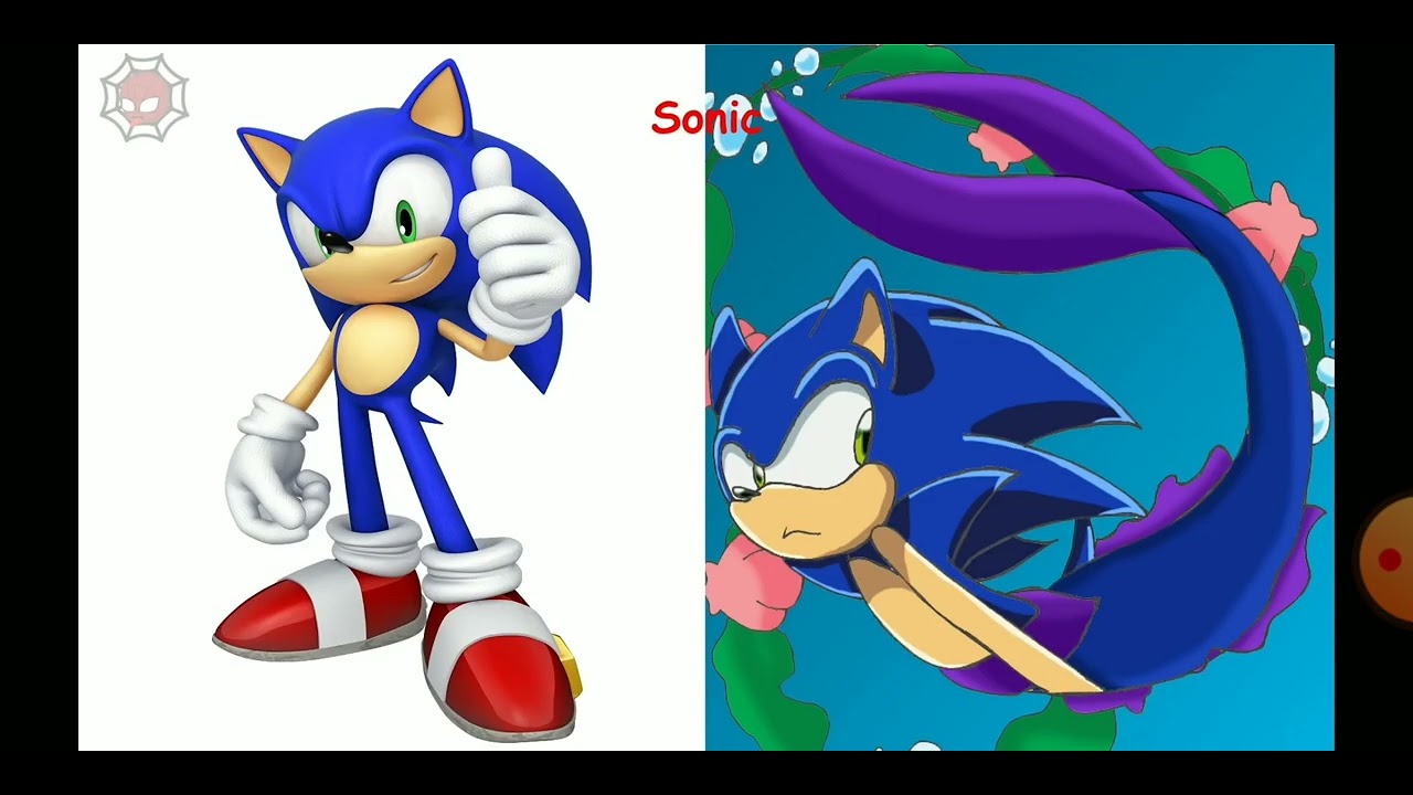 Sonic characters as Mermaids!^^ #sonicthehedgehog #shadowthehedgehog # ...