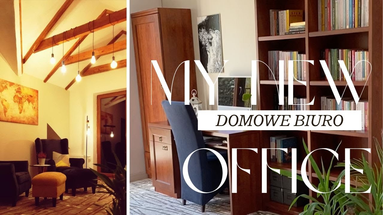 MOJE NOWE BIURO!! | HOME OFFICE | BIURO W DOMU | METAMROFOZA POKOJU ...