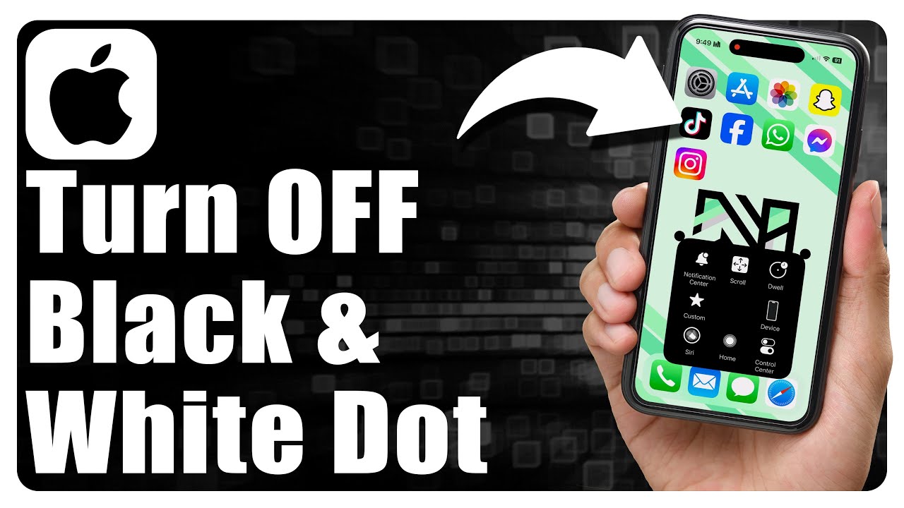 How To Turn Off White And Black Dot On iPhone - YouTube