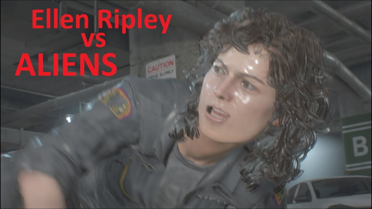 Ellen Ripley vs ALIENS (Xenomorph) / Resident Evil 2 Remake / The Tofu ...