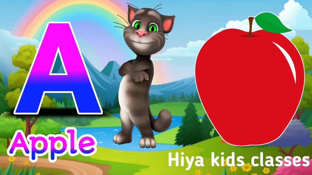 One two three,1 to 100 counting,ABCD, A for Apple, 123 Numbers, learn ...