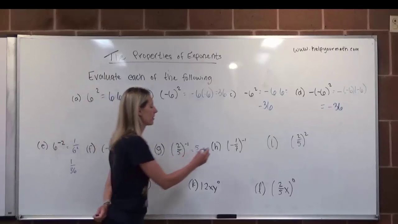 [SL]Evaluating Exponents - YouTube