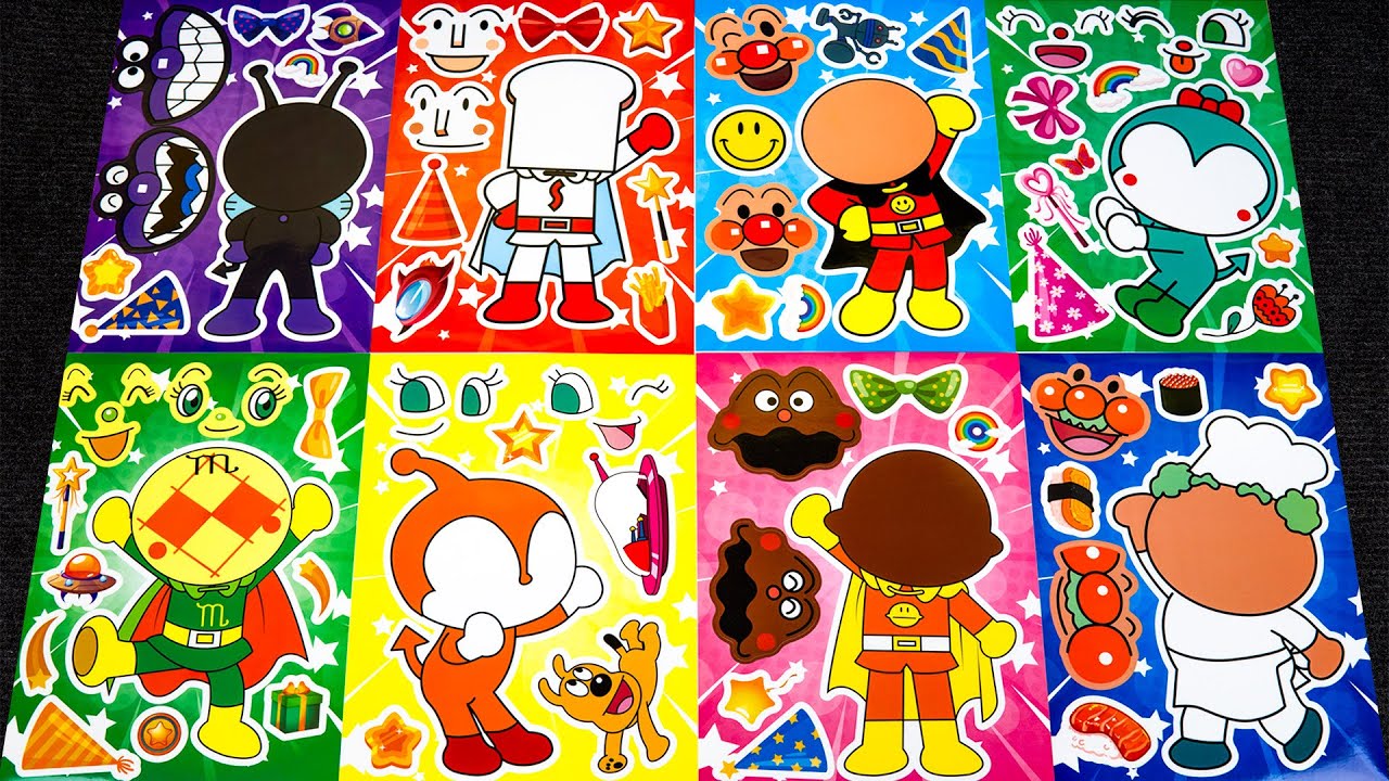 ANPANMAN STICKER BOOK MAKEOVER | FUN ACTIVITIES WITH ANPANMAN ...