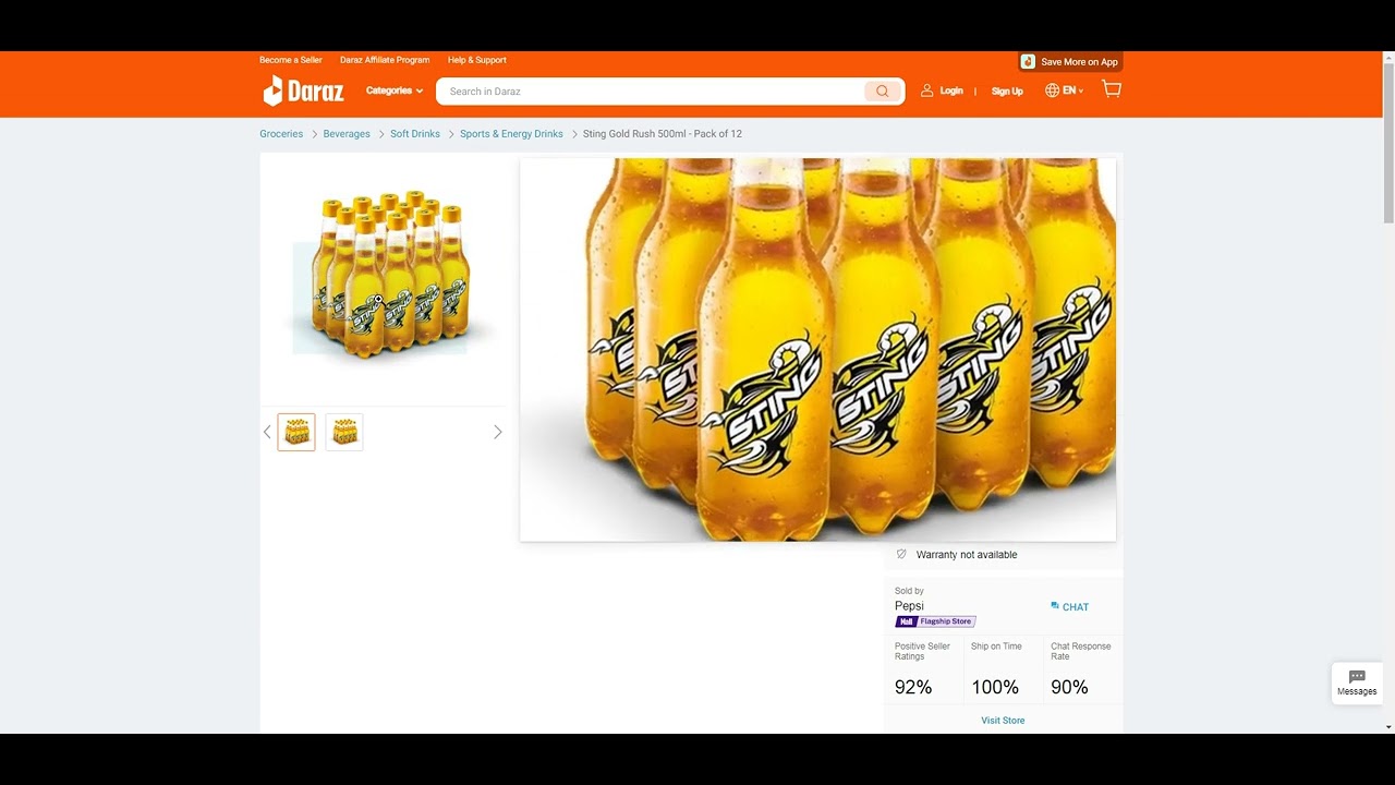 sting gold rush 500 ml - YouTube
