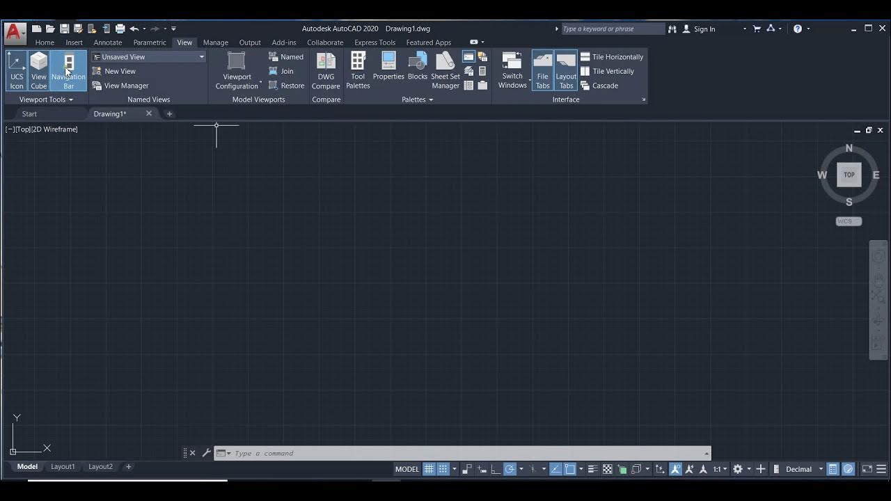 AutoCAD Navigation Bar Missing || - YouTube