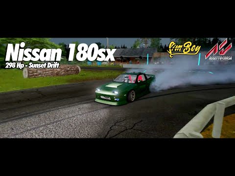 Nissan 180sx Sunset Drift at CG Drift Valley V2 | Low HP Car | Logitech G29