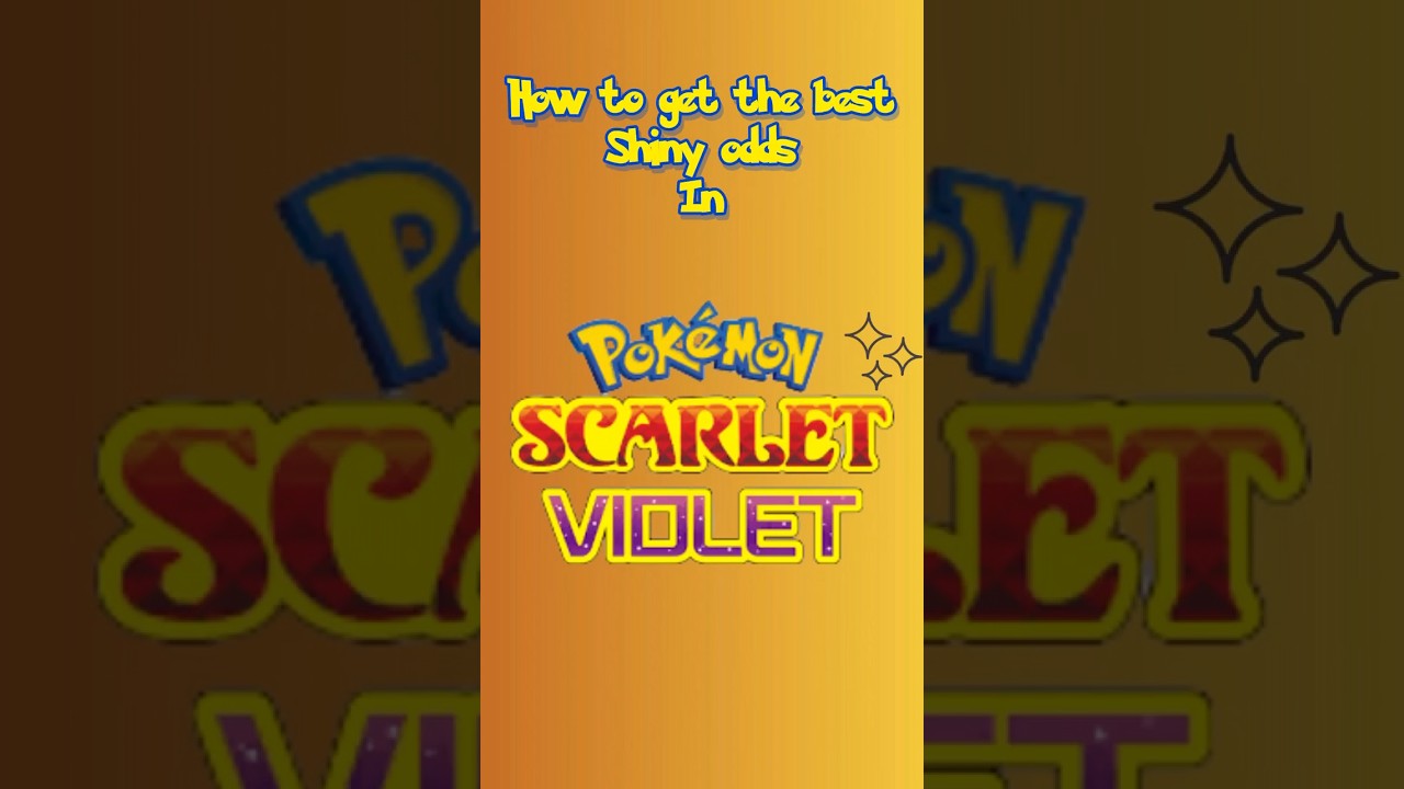How to get the best shiny odds in Pokémon Scarlet and Violet! - YouTube