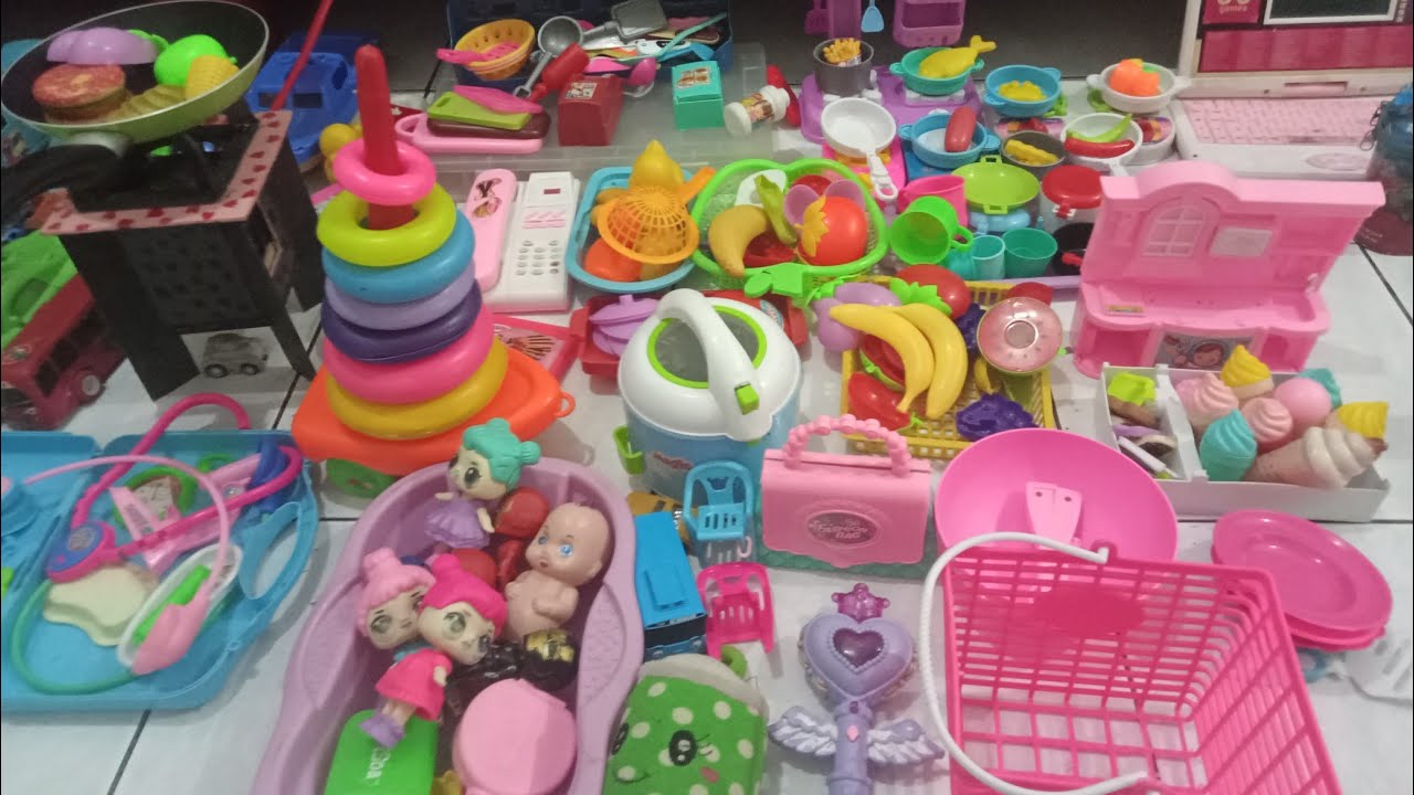 Mainan Masak Masakan Miniatur Makanan Sosis Telur ikan buah buahan es ...