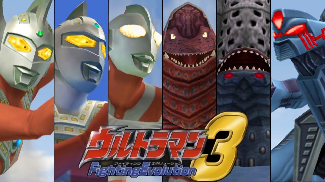 [PS2] Ultraman Fighting Evolution 3 - Showa Ultraman vs Heisei Kaiju ...