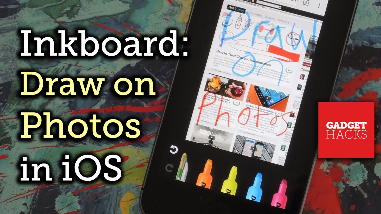 Quickly Draw & Edit Photos on Your iPhone with Inkboard [How-To] - YouTube