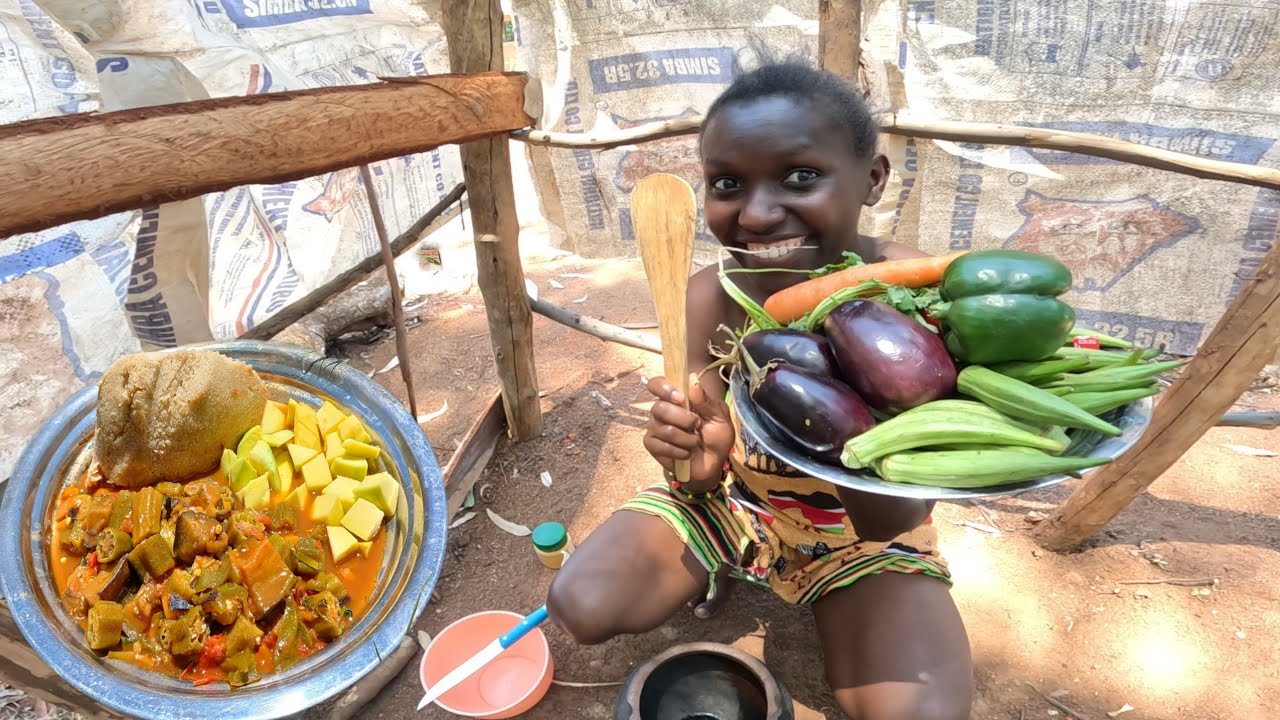 Cooking the best African traditional meal//African village life - YouTube
