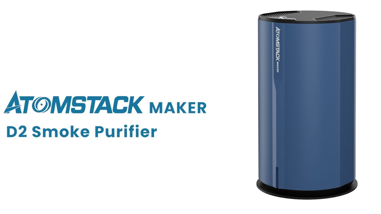 Atomstack D2 Air Purifier for Laser Engraver Smoke Filter - YouTube