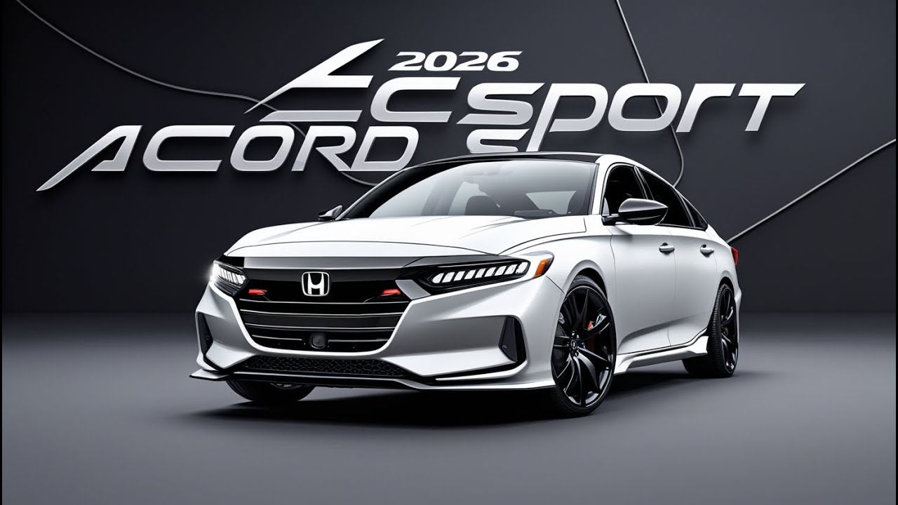 White Beauty The 2026 Honda Accord Sport Sedan Steals the Spotlight ...