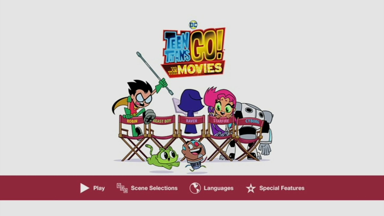 Teen Titans Go! To The Movies DVD Menu - YouTube