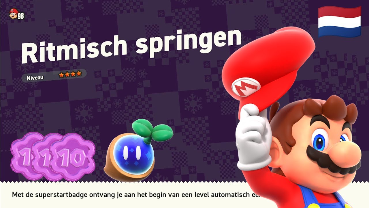 W2-06 Ritmisch Springen - Mario Wonder 100% NEDERLANDS - YouTube