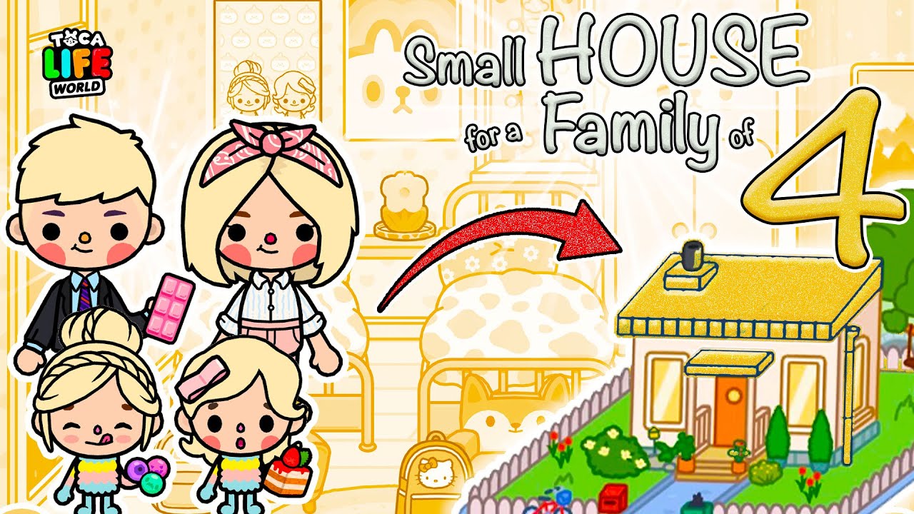 Small House For a Family of 4 🏡 Toca Life World Toca Home Toca Boca ...