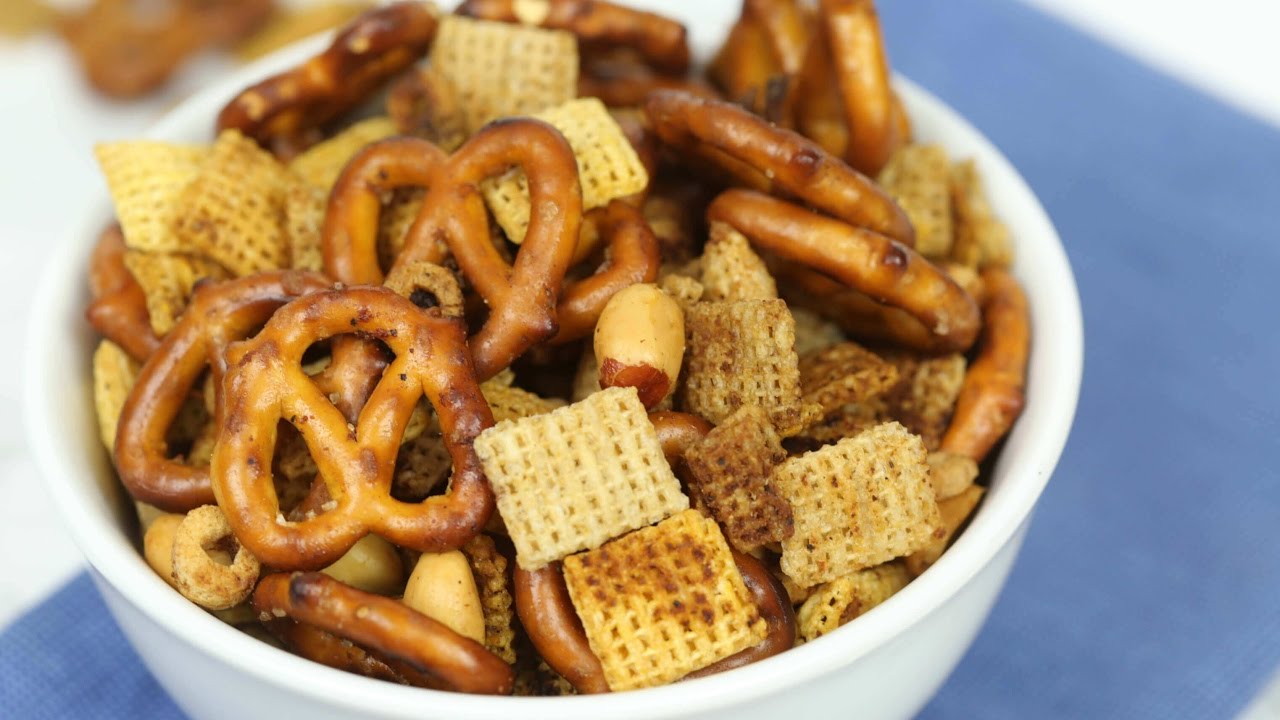 Slow Cooker Party Snack Mix - YouTube